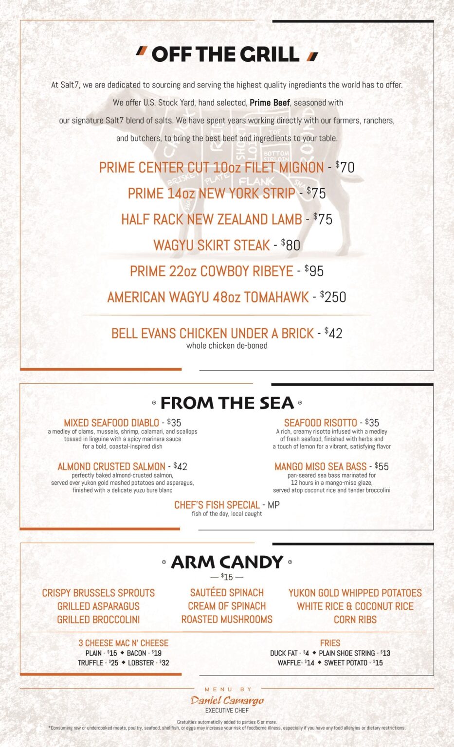 Dinner Menu - SALT7 Fort Lauderdale | Modern American Fine Dining and ...